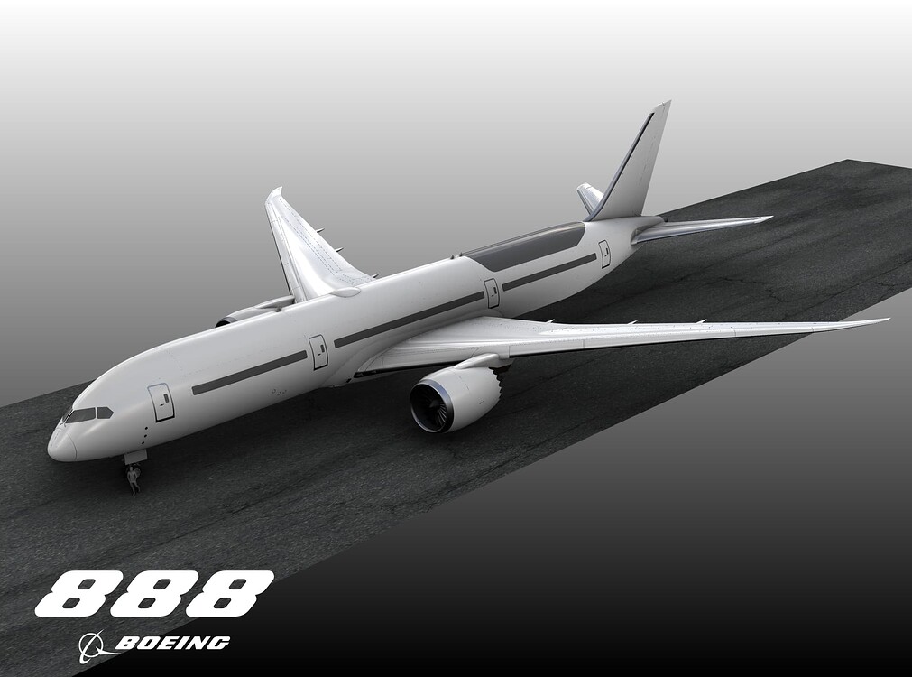 Boeing 888 "Triple 8" Concept (WIP) - Gallery - McNeel Forum