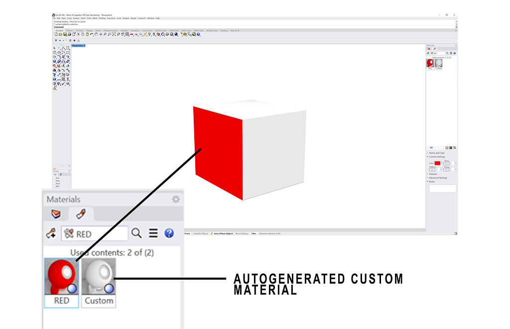 Rhino - Autogenerated Custom Materials - Rendering - McNeel Forum
