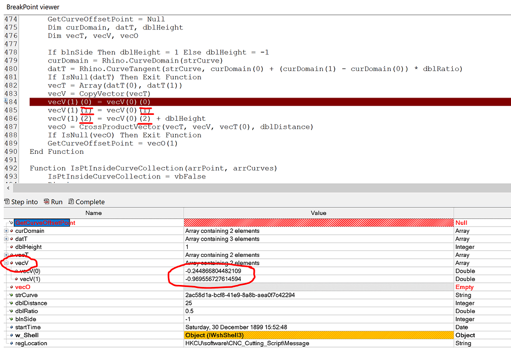 Error with CopyVector command in Rhino script - Need help troubleshooting - Scripting - McNeel Forum