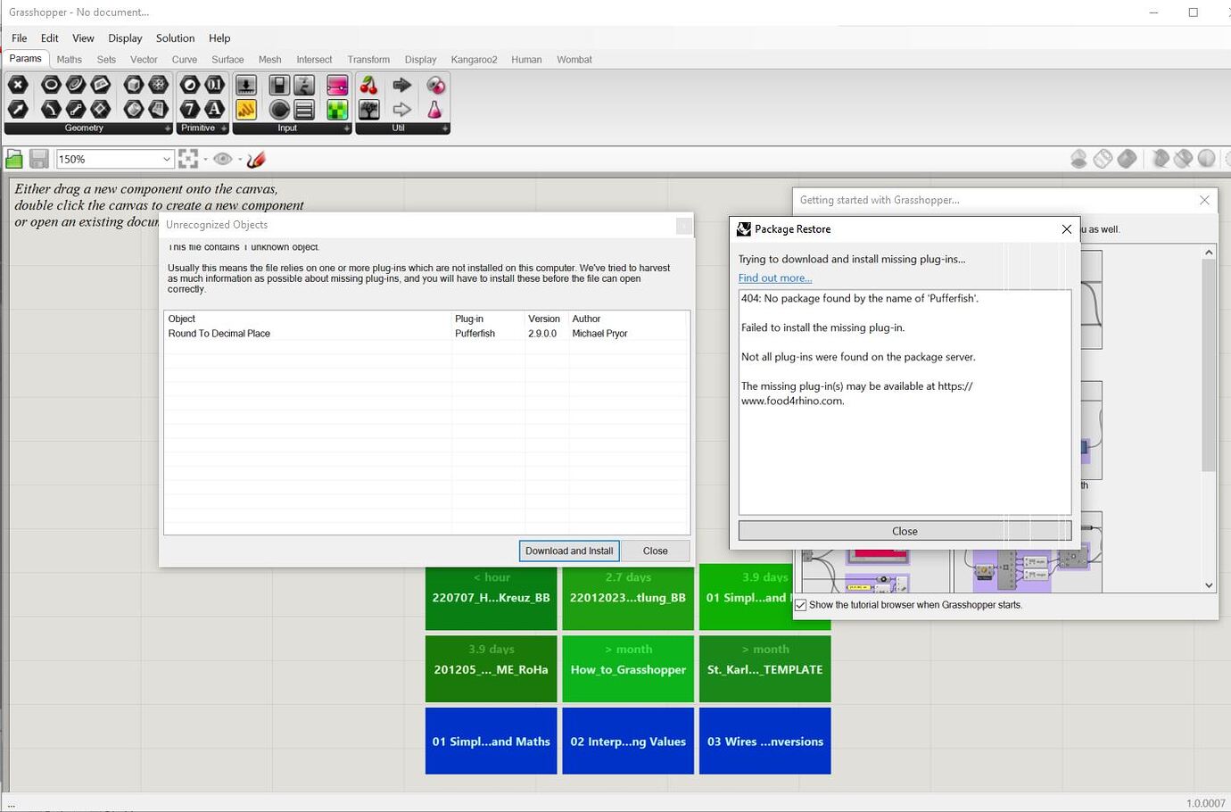 Problem opening Rhino / Grasshopper model - Grasshopper - McNeel Forum