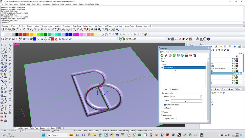 Extract Render Mesh with properties to keep curvatures - Rhino for ...