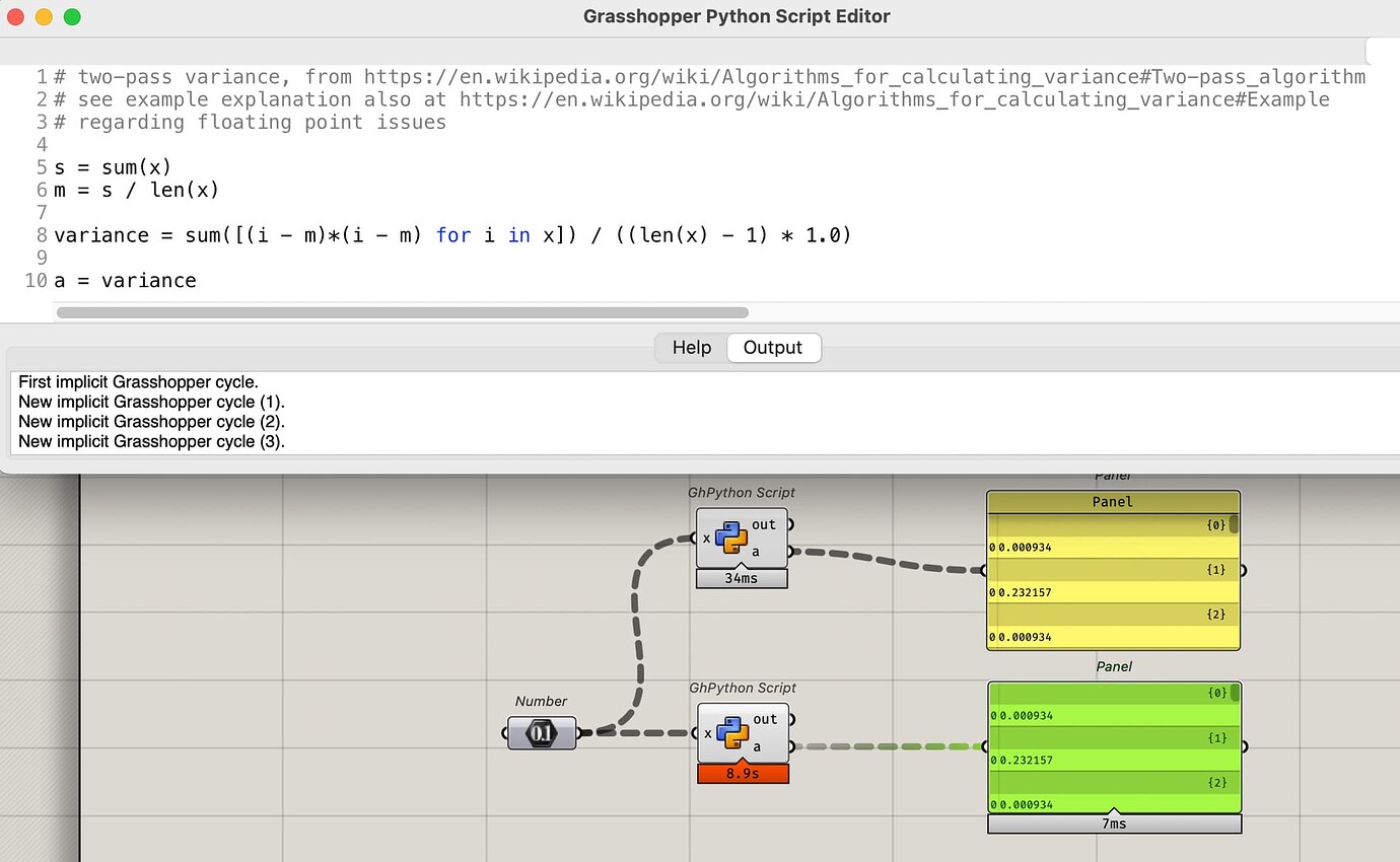 Python statistics get slower and slower - Grasshopper - McNeel Forum