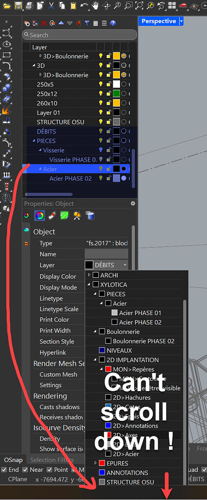 Can't scroll long layer lists in object properties - Page 2 - Rhino - McNeel Forum