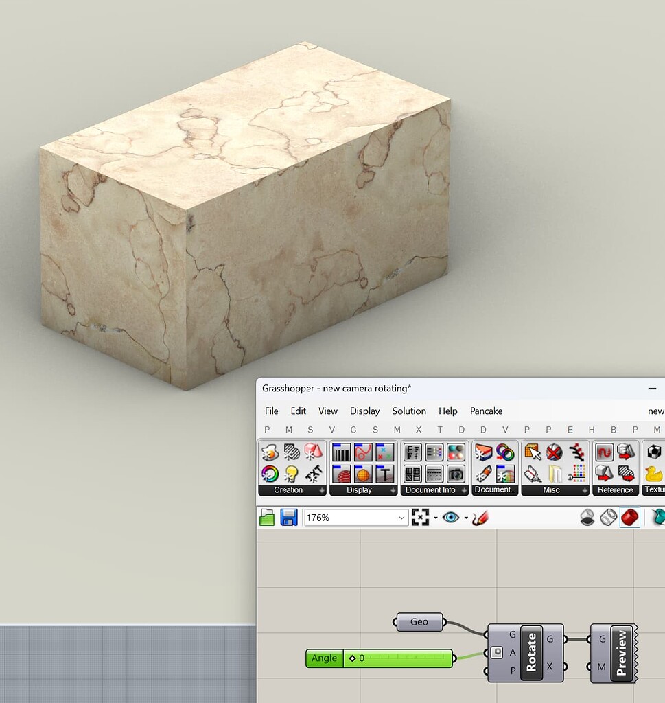 Transform object with PBR material for rendering not working as expected - Grasshopper - McNeel ...