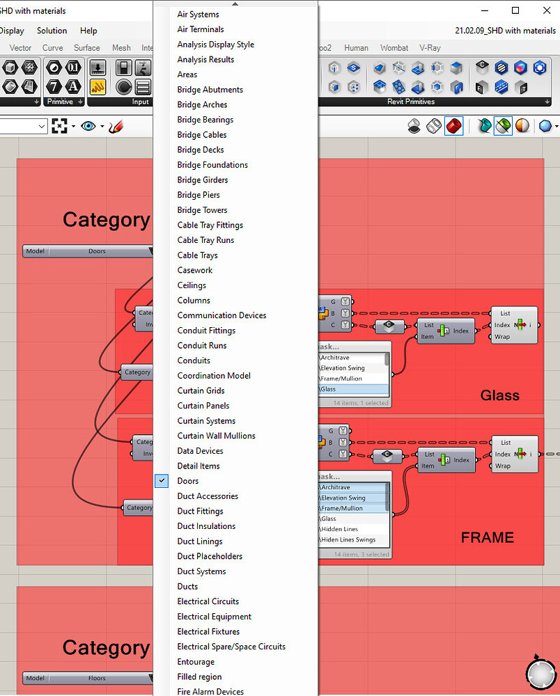Sorting out used Revit categories only - Revit - McNeel Forum