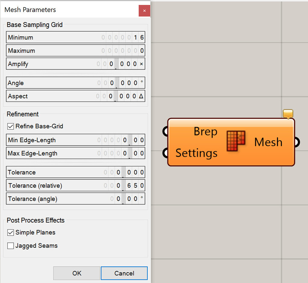 Whis: Brep Mesh - Options to create Ngon mesh (Merge all coplanar faces ...