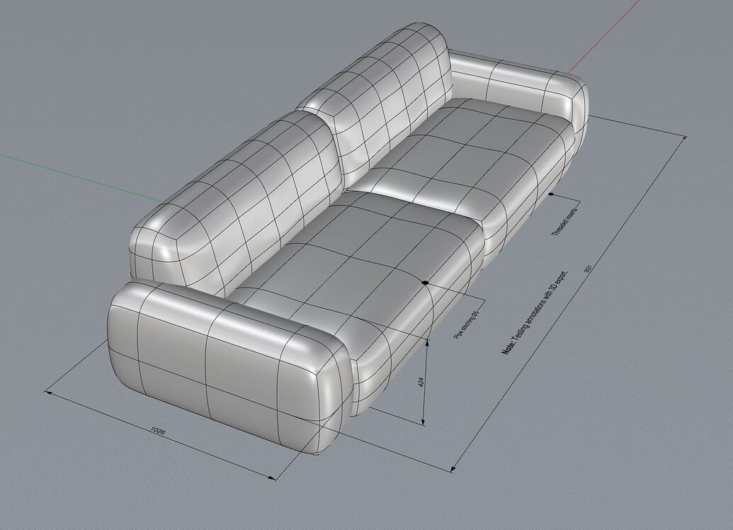 Export 3d With Embedded Annotations Dimensions Rhino For Windows