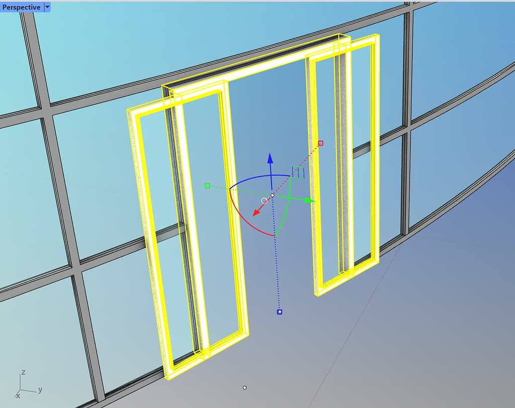 Curved door profile for curtain wall? - VisualARQ - McNeel Forum