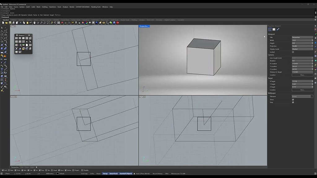 Potential Bug - Rhino 8 - Camera Lens Length & Viewport Behavior - Rhino - McNeel Forum