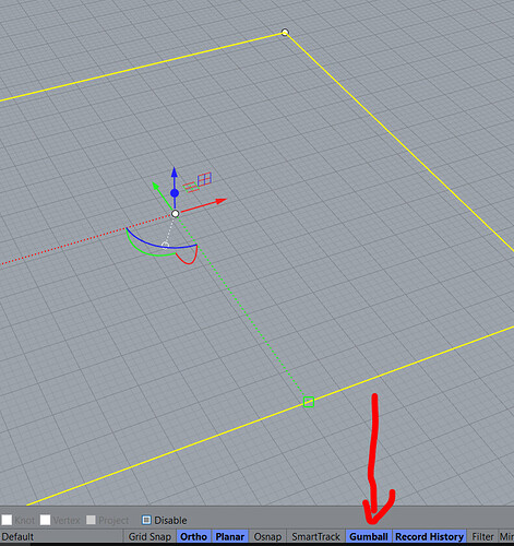 How to turn on the coloured three axes in perspective viewport - Rhino - McNeel Forum
