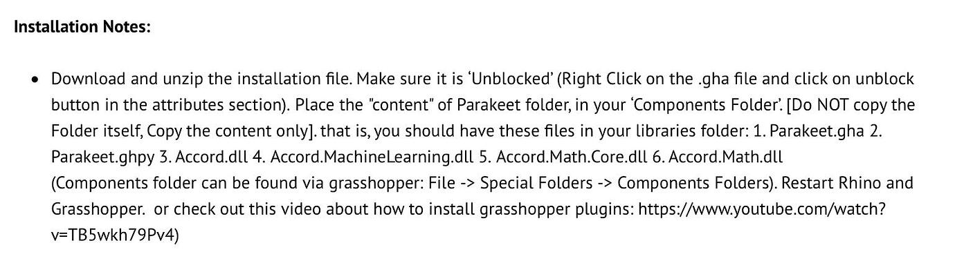 Parakeet current version is out - Grasshopper - McNeel Forum