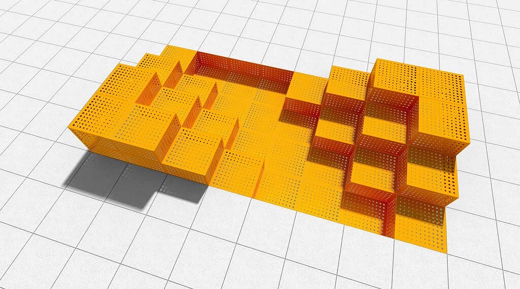 Random Square grid extrusion with attractor point - Grasshopper ...