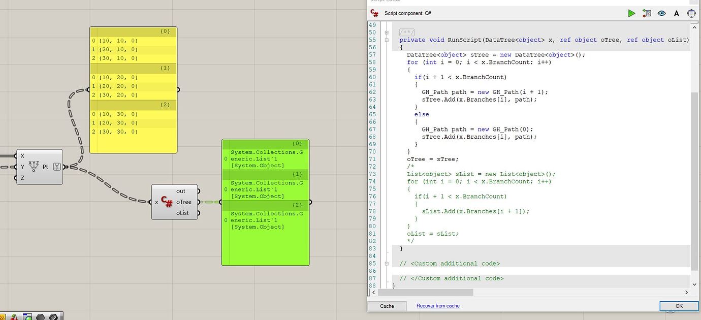 Reorder the branch items in tree using C# Grasshopper component - Grasshopper Developer - McNeel ...