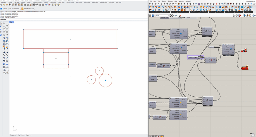 Kangaroo2 duplicate curves during non-uniform offset - Grasshopper - McNeel Forum