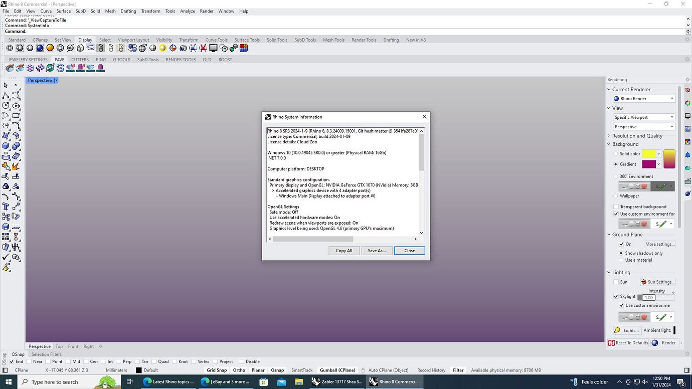 How to make normal Render Mode with Gradient Background in Rhino 8? - Rhino - McNeel Forum