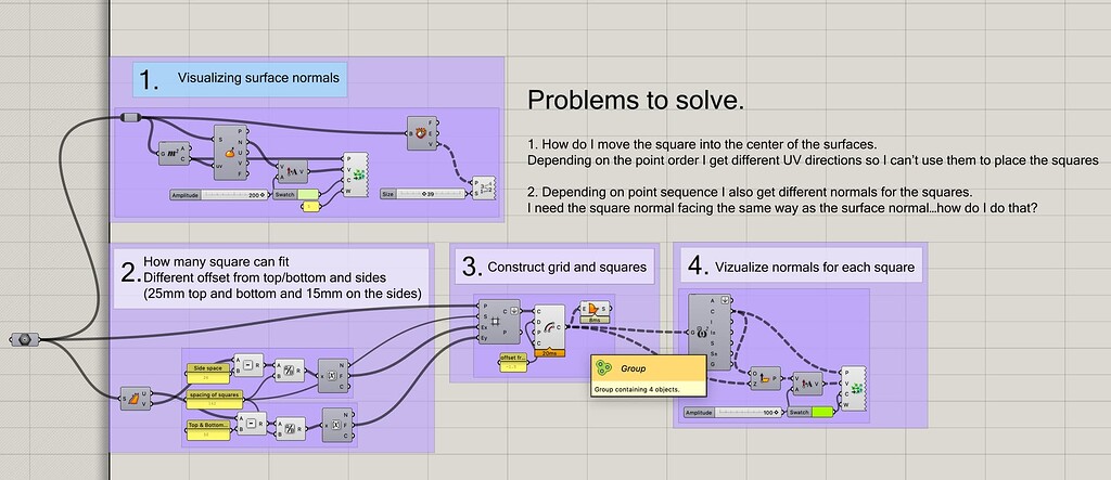 Moving grid and objects on surfaces - Grasshopper - McNeel Forum