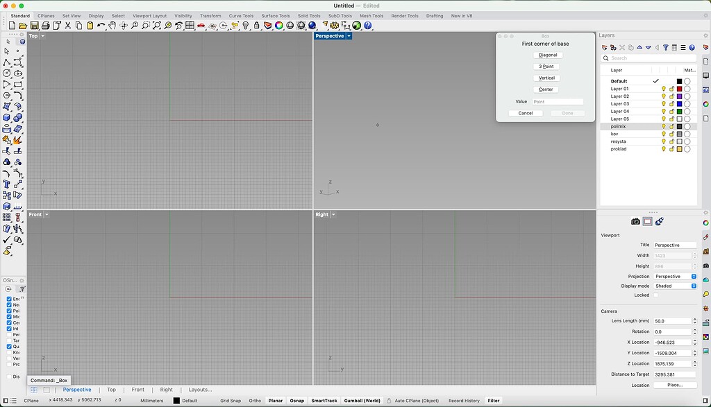 V8 UI BUG: Floating command windows are appearing at random places - Rhino for Mac - McNeel Forum