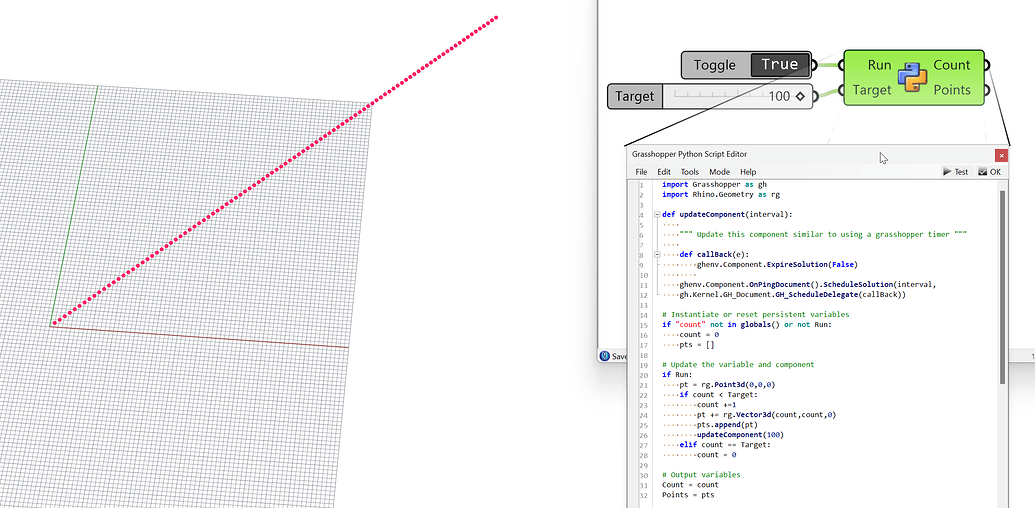 Make a slider run with timer without saving frames for making layers - Grasshopper - McNeel Forum