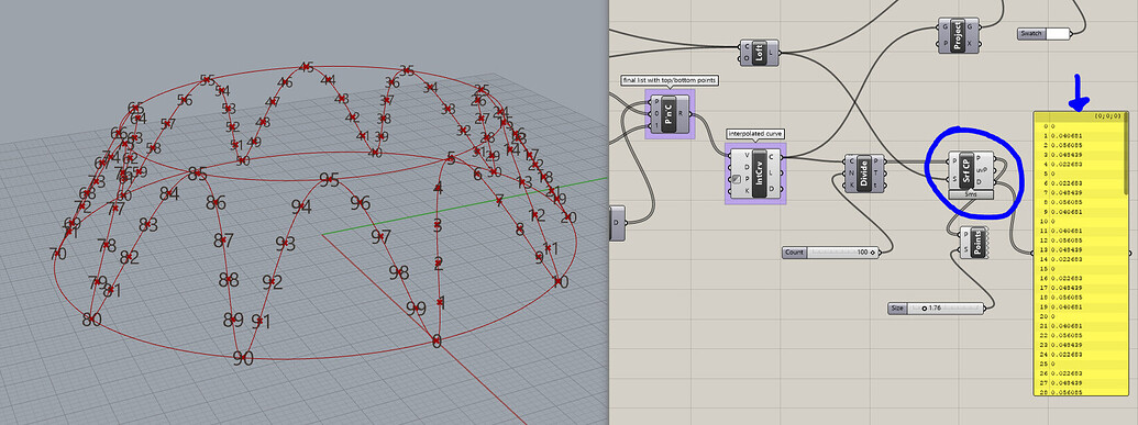 Interpolated Curve Trough Points In Grasshopper Grasshopper Mcneel Forum