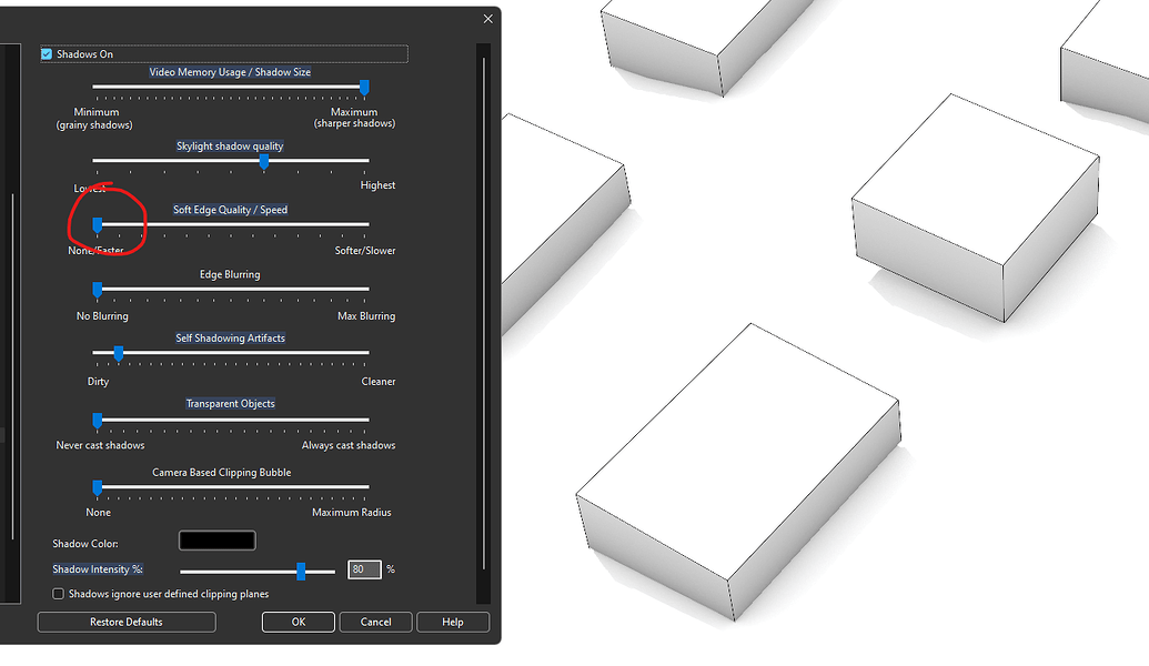 Rhino 8 shadows not working properly - Rhino - McNeel Forum