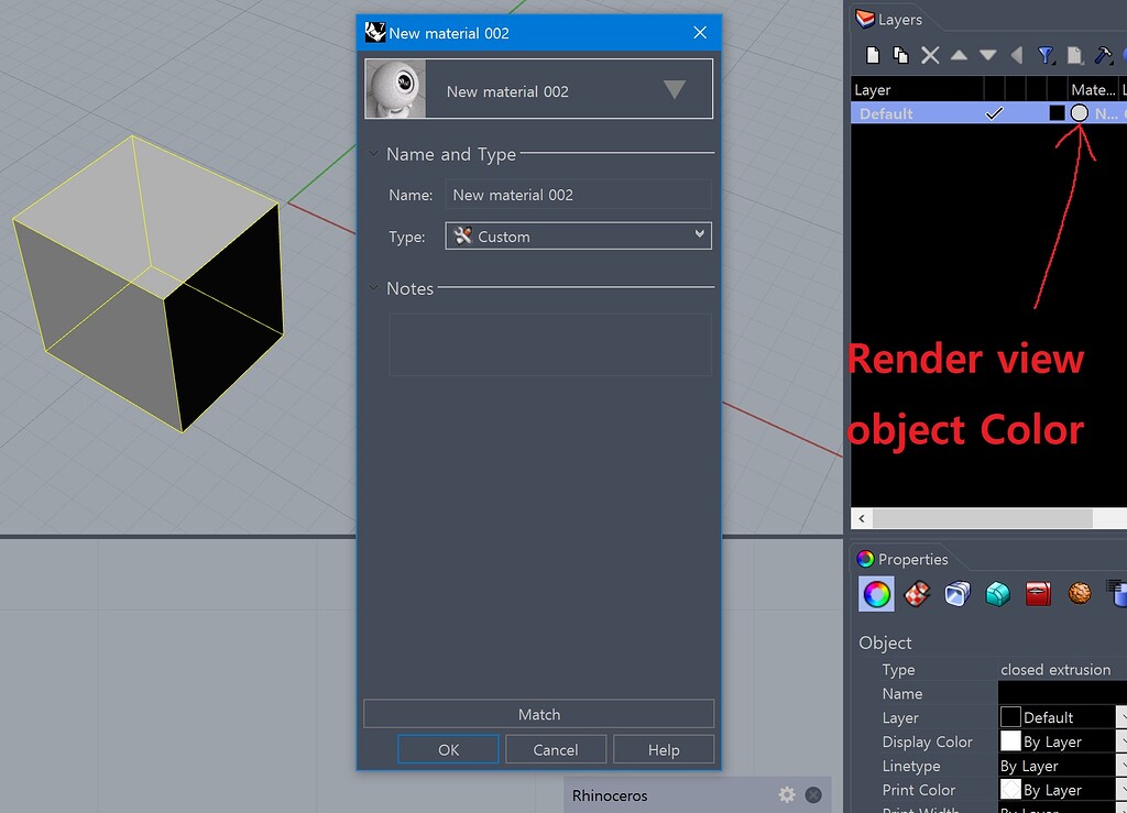 Object material settings - Rendering - McNeel Forum
