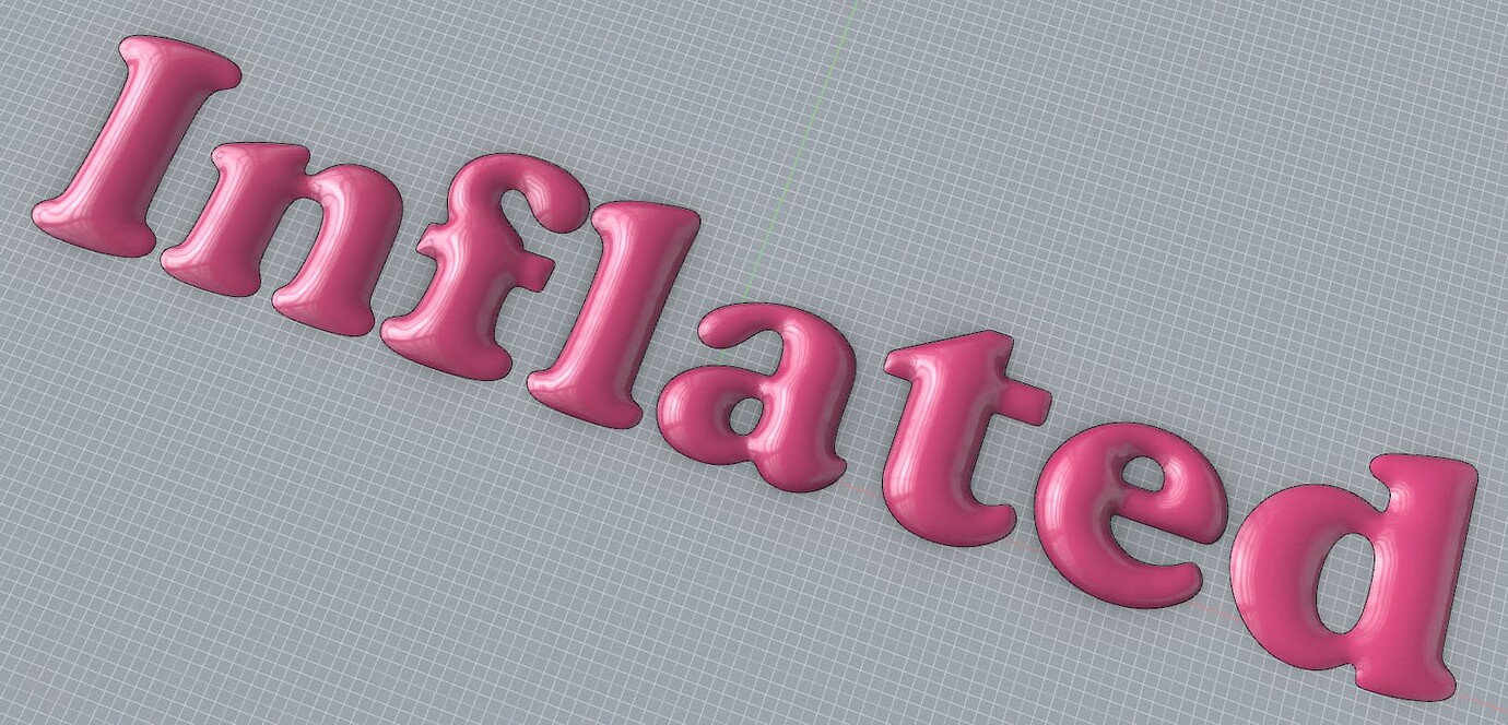 How To Model this "Inflated" type of letters? - Rhino - McNeel Forum