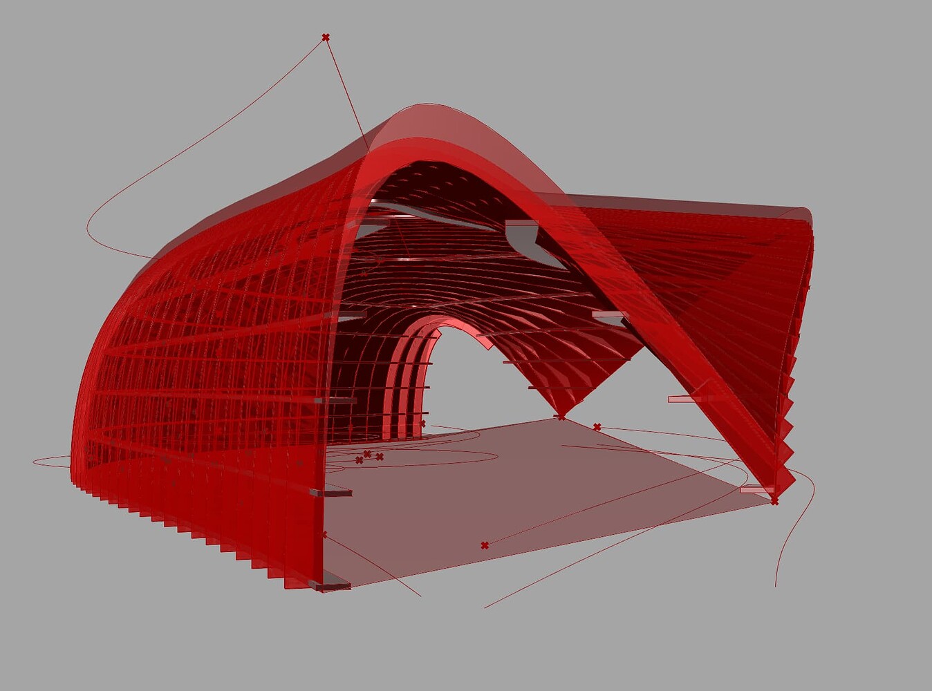 Creating Vertical Rib Structure Geometry, Incomplete arches ...