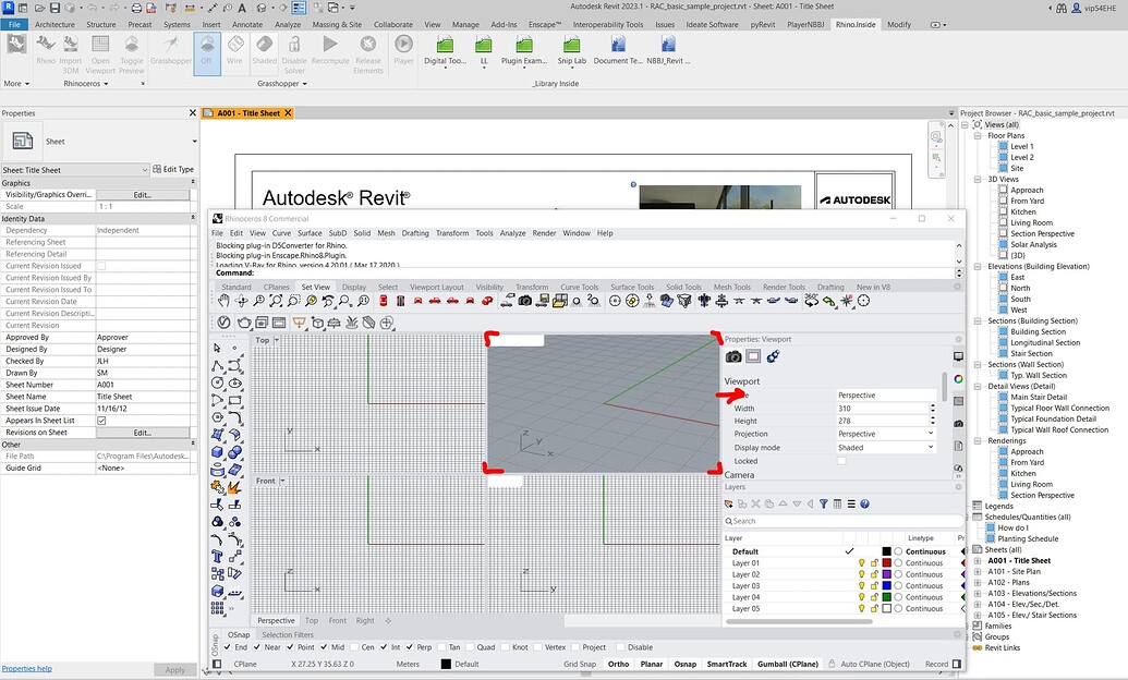 Rhino.Inside Revit Crashes when one scale the viewport - Revit - McNeel Forum