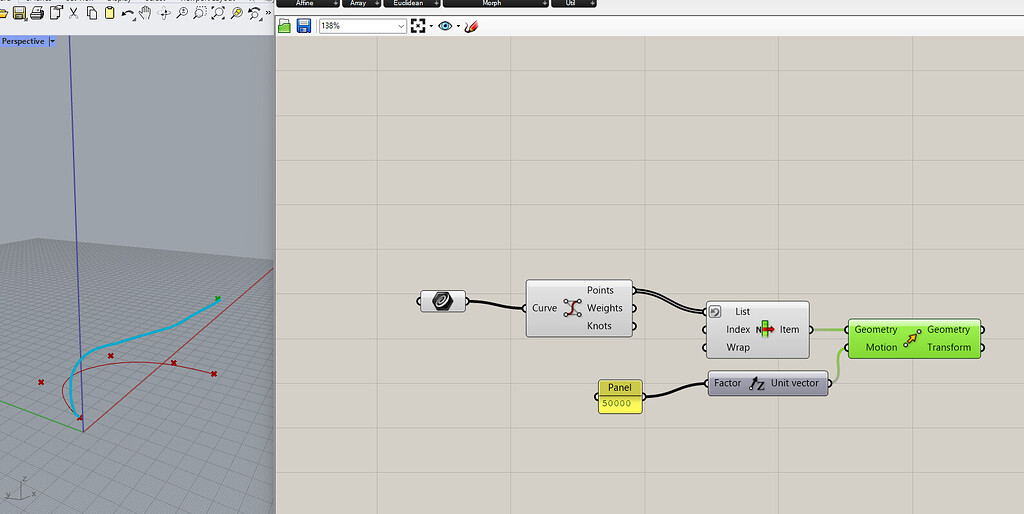 Create 3D curve from 2D curve - Grasshopper - McNeel Forum