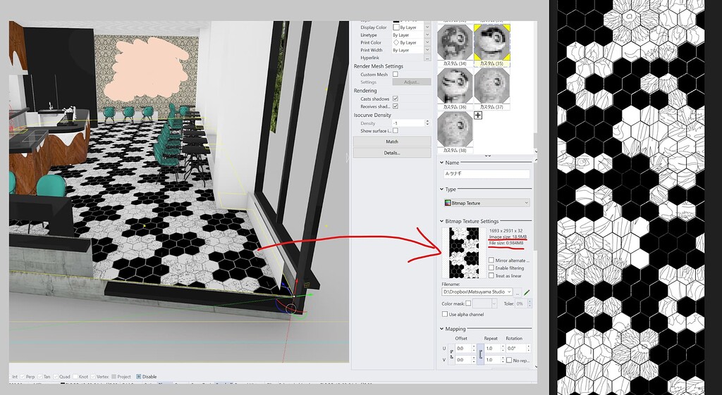 Textures are not displayed properly - Rendering - McNeel Forum