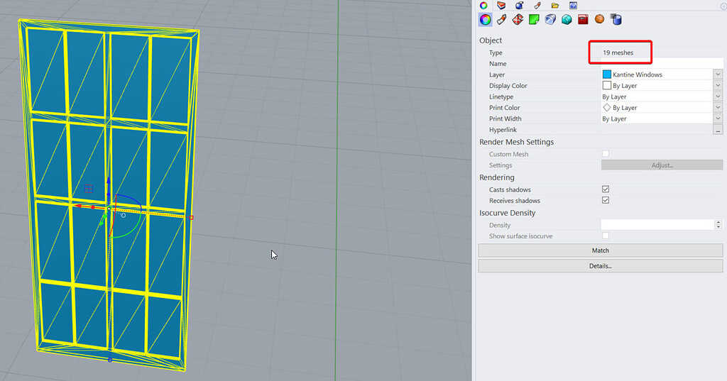 How to convert several meshes into one mesh - Rhino for Windows ...