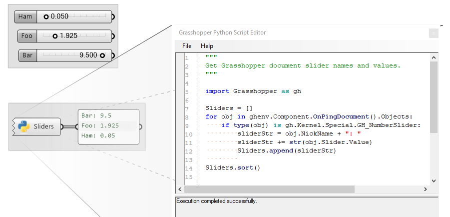 Sliders Values And Names To Text Grasshopper Mcneel Forum