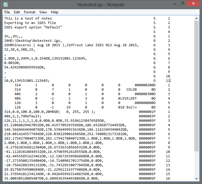 Import of IGES file does not bring in notes and dimensions - Rhino for ...