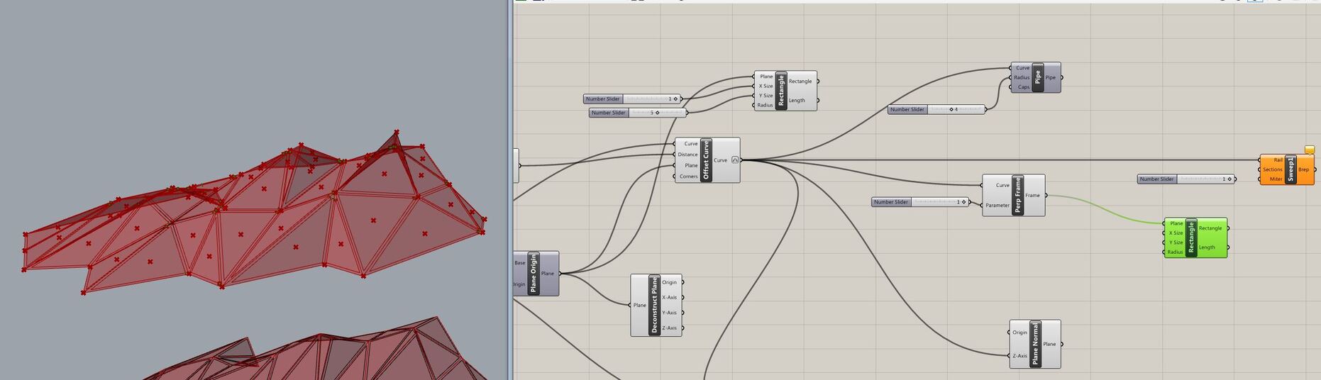 Orientate perp frame to make a simple sweep - Grasshopper - McNeel Forum