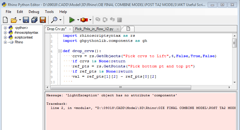 Python Cannot Load Ponents Scripting Mcneel Forum