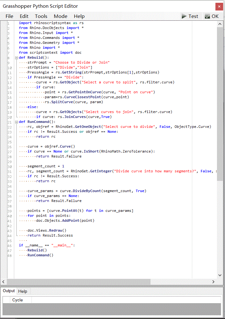 Divide a curve with points - Grasshopper - McNeel Forum