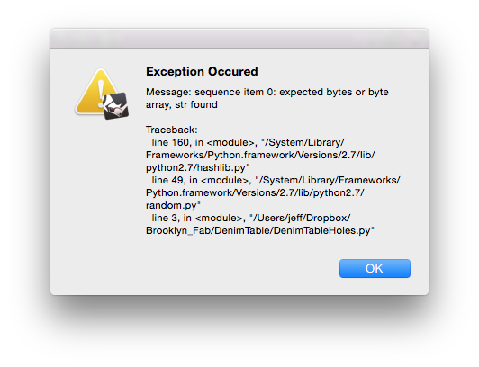 Exception From Hashlibpy Os X 10105 Python 2710 Was Which Python Standard Library