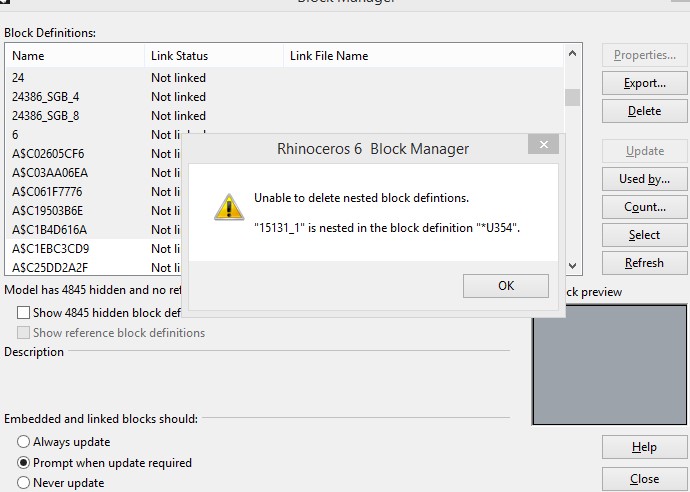 How To Remove Blocks From Imported DWG Rhino For Windows McNeel Forum