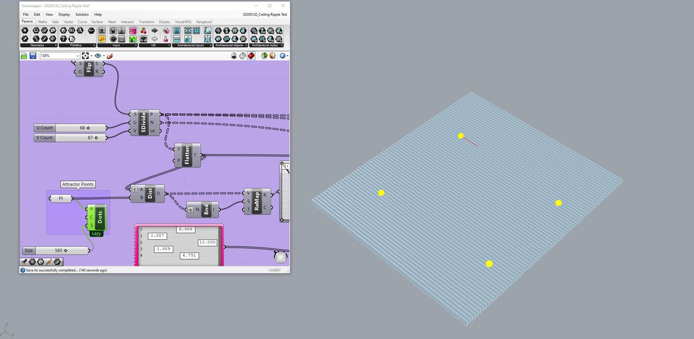 Ripple Ceiling with control points , Help Needed - Grasshopper - McNeel ...