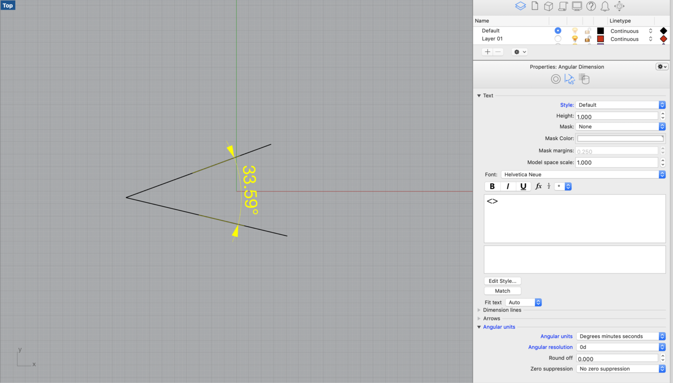 Angular Dimensions Not Showing Up - Rhino for Mac - McNeel Forum