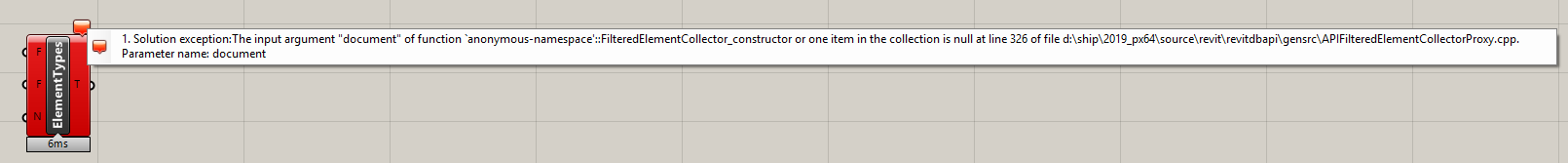 Document Argument Null For Filtered Element Collector Revit Mcneel Forum