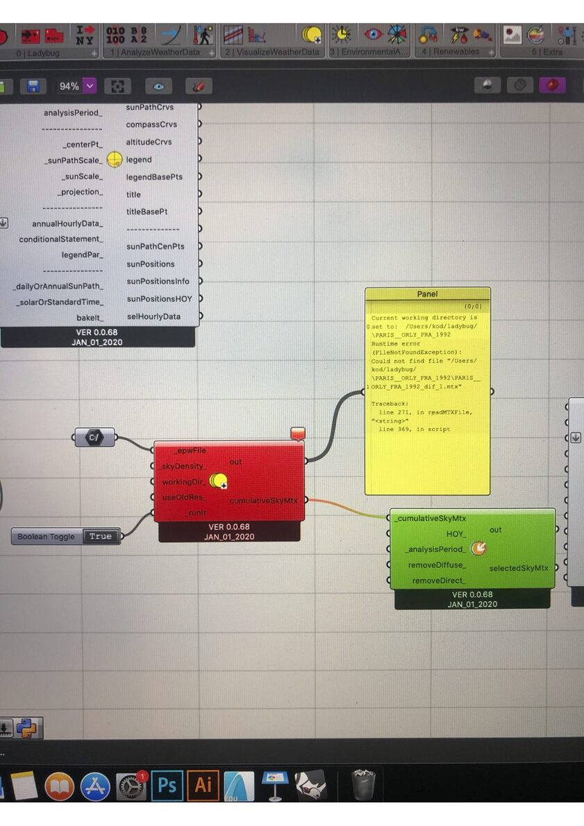 Grasshopper ladybug cumulative sky mxt - GH for Mac - McNeel Forum