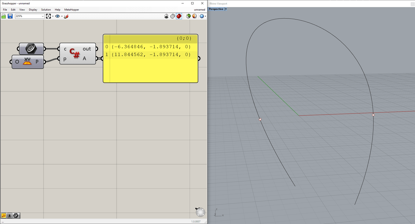 How to retrieve an intersection point from the CurveIntersections type - Grasshopper Developer ...