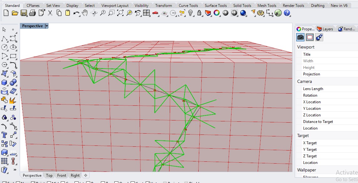 Find shortest lines between curve points and mesh face centers with ...