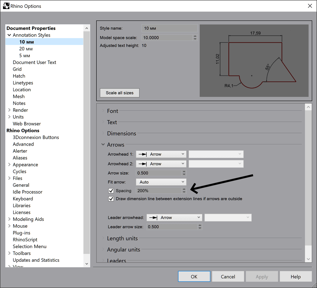 Wish Smarter Alignment Of Dimension Arrows Rhino For Windows McNeel Forum