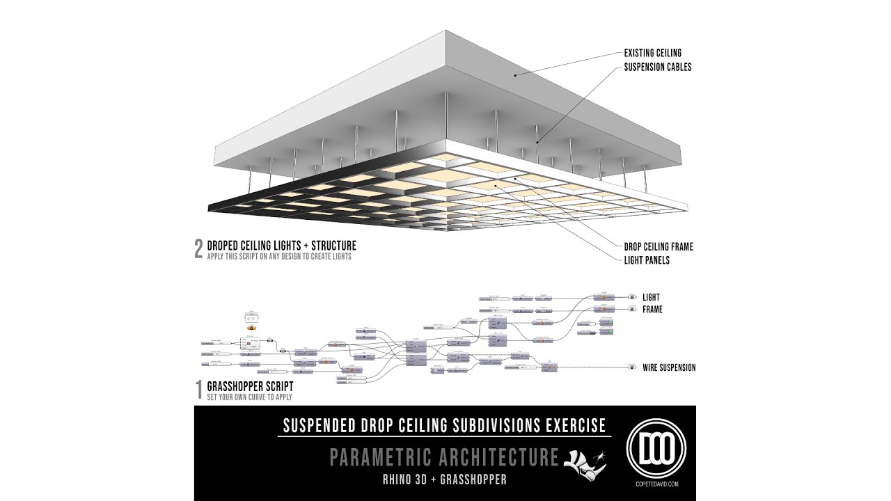 Dropped Ceiling Structure with lights - Video Tutorials - Grasshopper - McNeel Forum