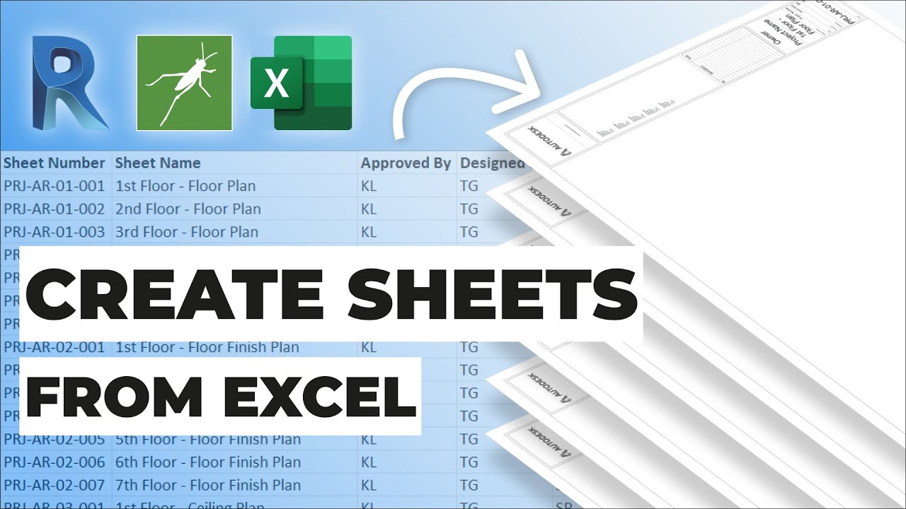 Create Sheets From Excel - Beginner Tutorial - Revit - McNeel Forum