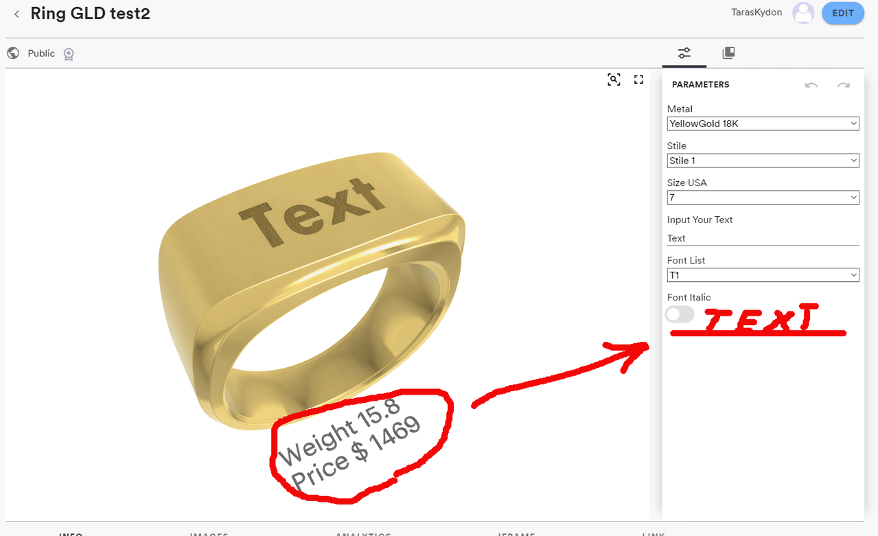 Integrate Text Into The UI ShapeDiver McNeel Forum
