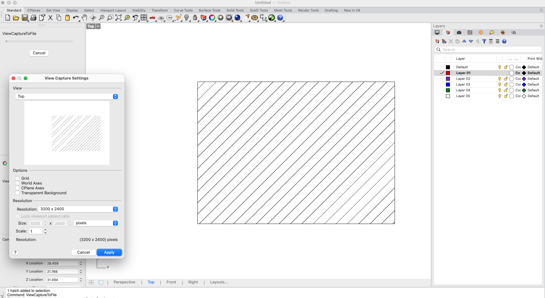 Viewcapturetofile With Printdisplay On Does Not Output The Viewport Rhino For Mac Mcneel Forum 