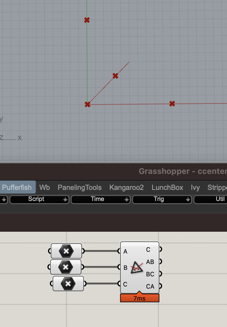 Grasshopper Circumcenter seems to give wrong answer? - Grasshopper - McNeel Forum